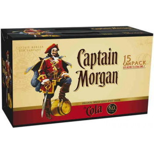 Captain Morgan & Cola Cans 6% 30pk